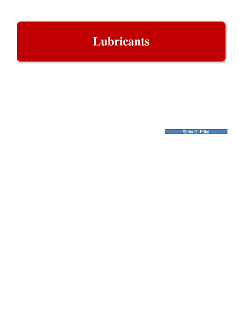 Lubricant | PDF