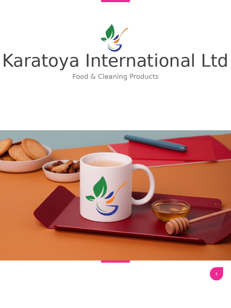 Karatoya International LTD: Food & Cleaning Products | PDF