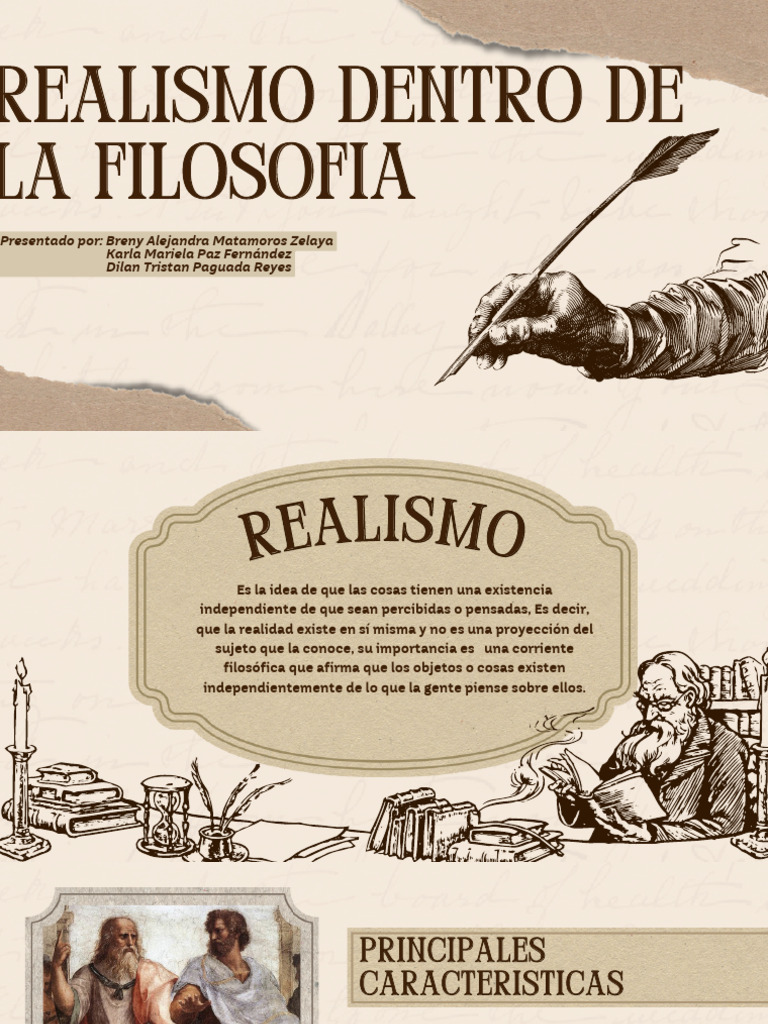 REalismo Dentro de La Filosofia | PDF | Realismo filosófico | Realidad