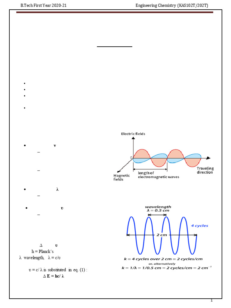 Unit 2-Spectroscopy Notes | PDF | Infrared Spectroscopy | Spectroscopy