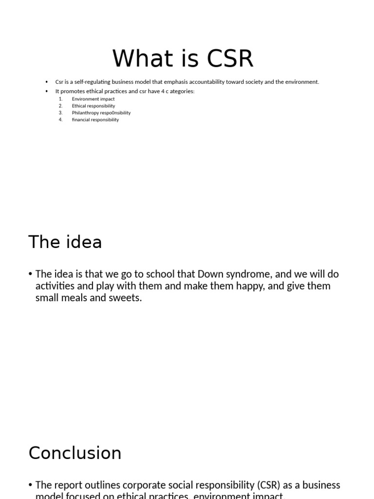 What is CSR | PDF
