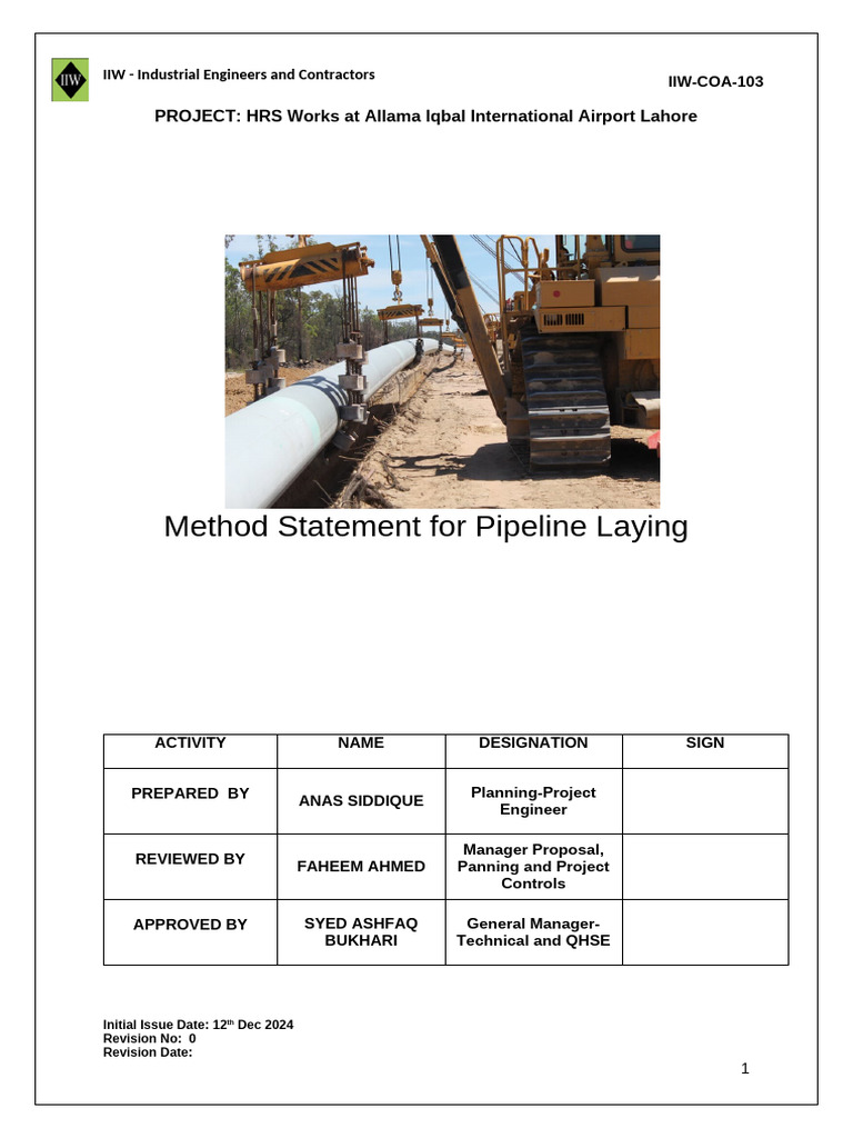 3. Laying of pipeline | PDF | Pipe (Fluid Conveyance) | Nondestructive ...