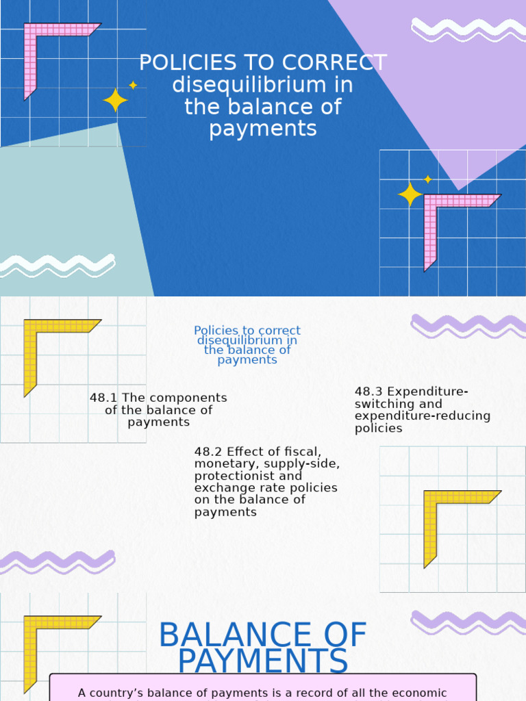 My Policies To Correct Disequilibrium in The Balance of Payments | PDF | Government Budget ...