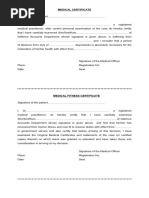 Medical Leave Form | PDF