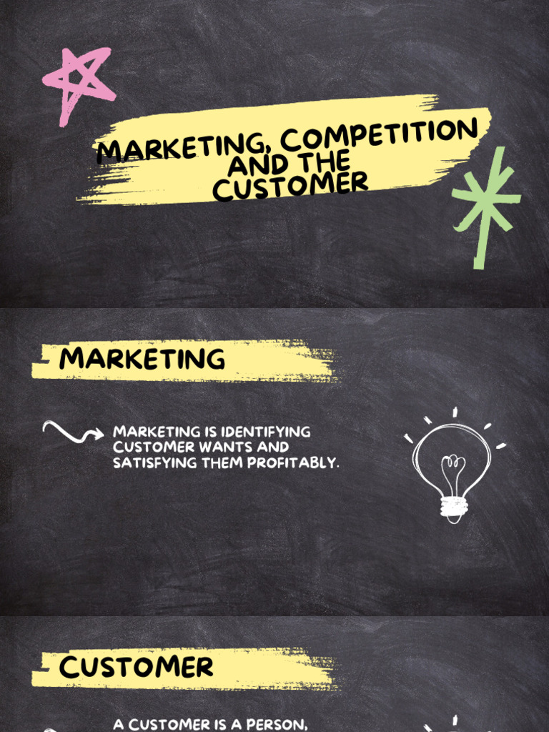 Marketing, Competition and the Customer | PDF | Marketing | Market ...