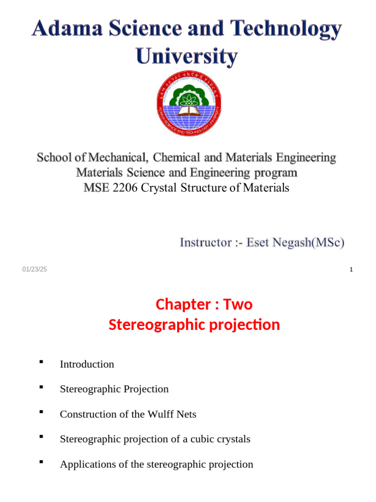 Chapter 2 Stereographic Projection | PDF | Crystallography | Sphere