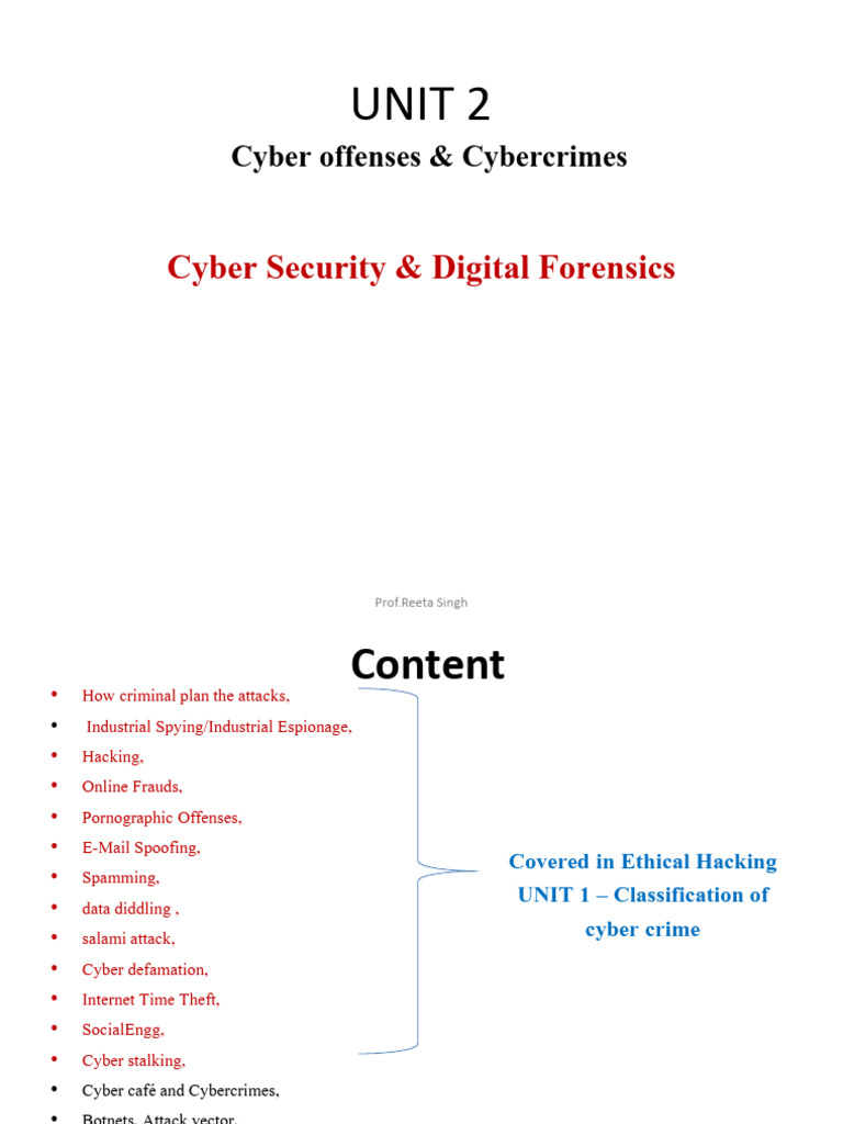 UNIT 2 | PDF | Malware | Cybercrime