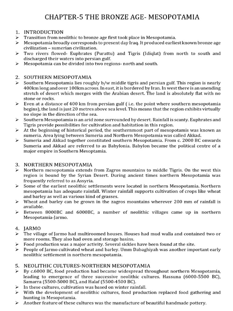 Mesopotamia Pdf