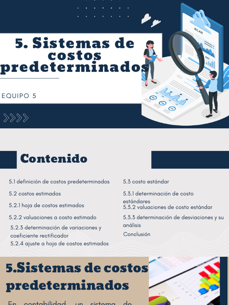 Sistema de Costos Predeterminados | PDF | Presupuesto | Costo