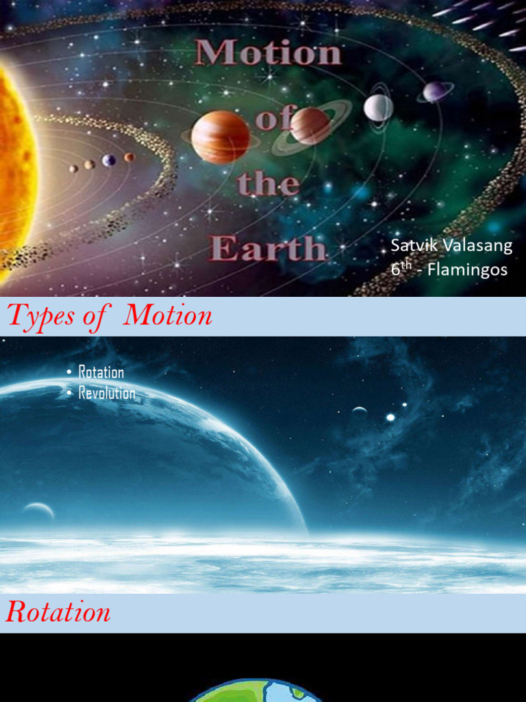 Satvik - Motion of Earth | PDF