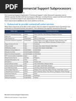 Microsoft General - Online Services Subprocessors List (11.30.2023) | PDF | Cloud Computing ...