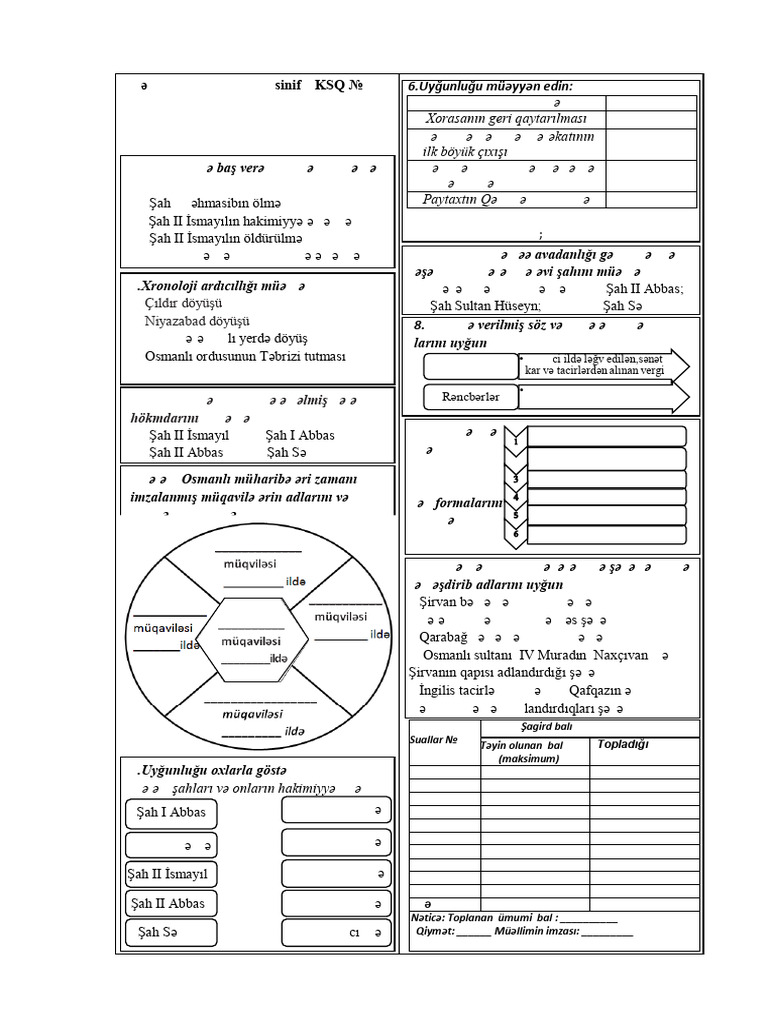 Az.T 8 ci sinif KSQ 1 | PDF