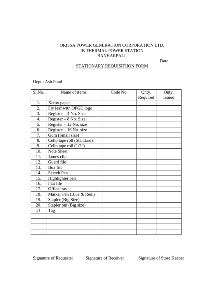 Stationary Form. | PDF