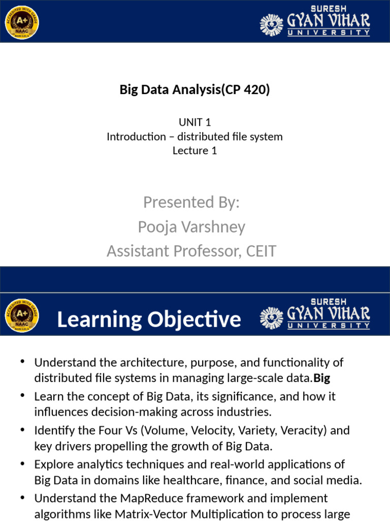 Rev. Lecture 1 PPT2 | PDF | File System | Apache Hadoop Rev. Lecture 1 PPT2 | PDF | File System | Apache Hadoop