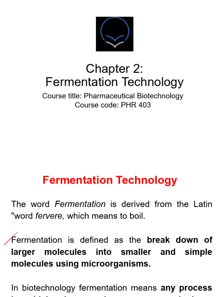 Fermentation Technology | PDF | Fermentation | Growth Medium