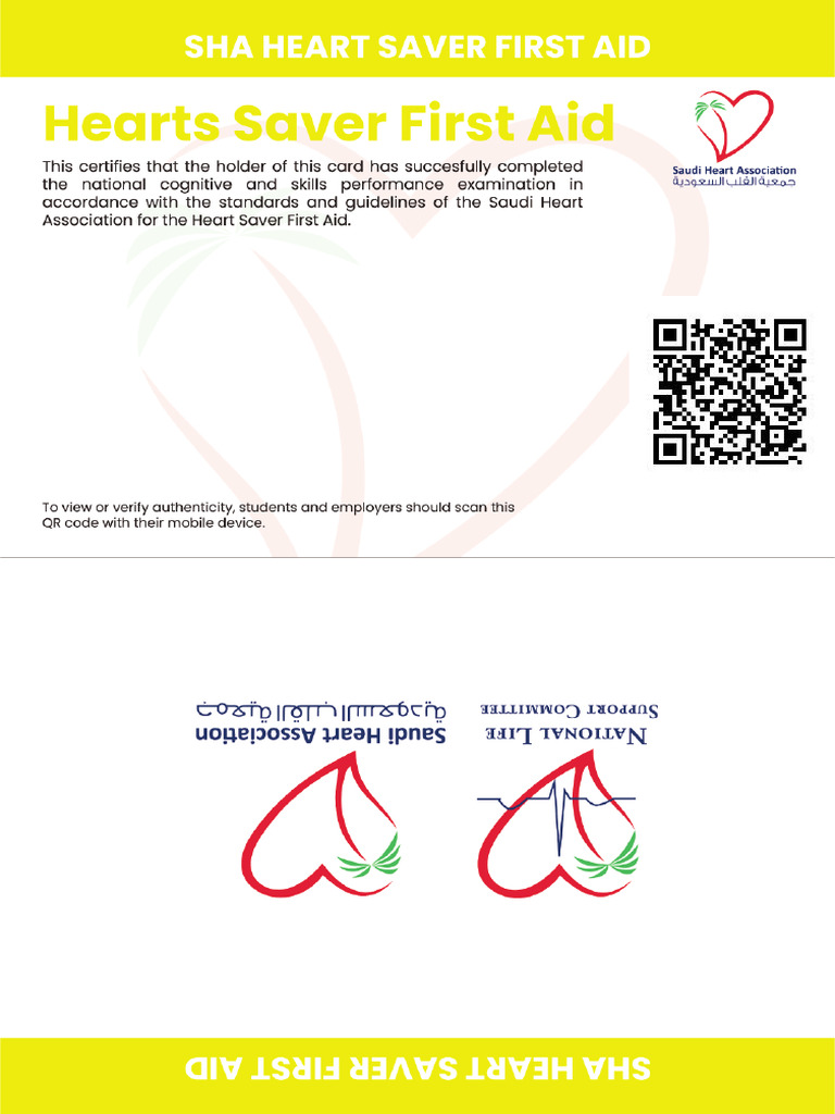 Abid First Aid Card | PDF