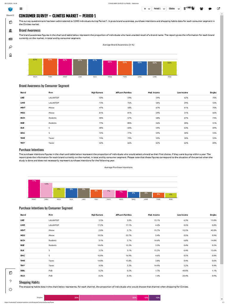 Clinites Market Consumer Survey | PDF | Business | Economies