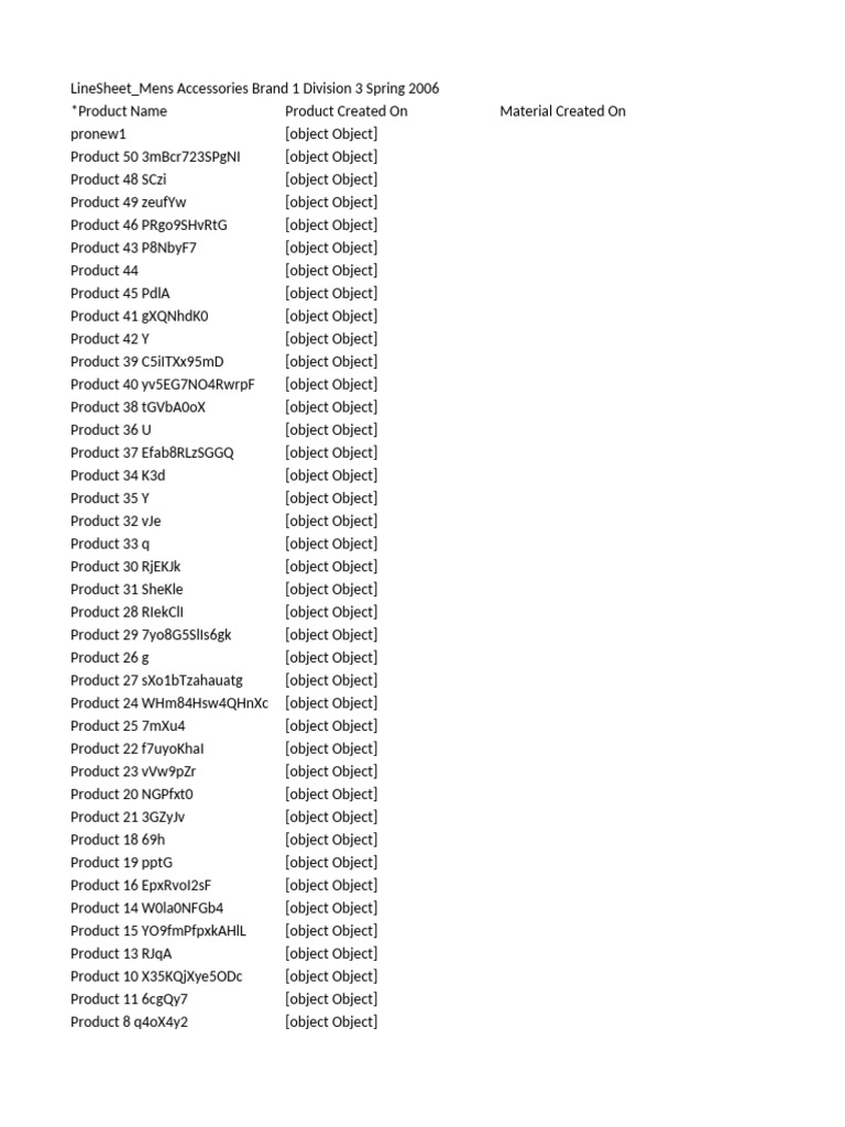 LineSheet Mens Accessories Brand 1 Division 3 Spring 2006 Site, Administrator 08 01 2025 11 22 ...