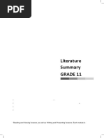 Grade 11 Dreaming of Light Summary | PDF
