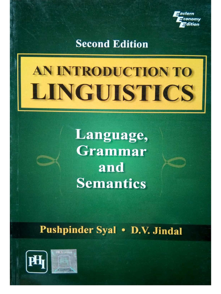 Introduction To Linguistics W Pdf