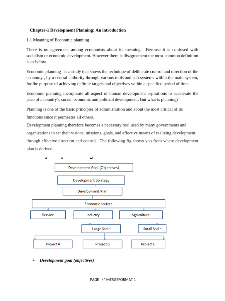 Planning Cha 1 | PDF | Economics | Planning