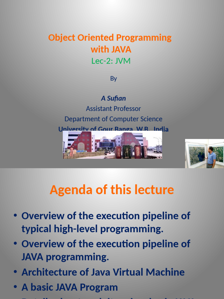 Lec-2 JVM | PDF | Java Virtual Machine | Java (Programming Language) Lec-2 JVM | PDF | Java Virtual Machine | Java (Programming Language)