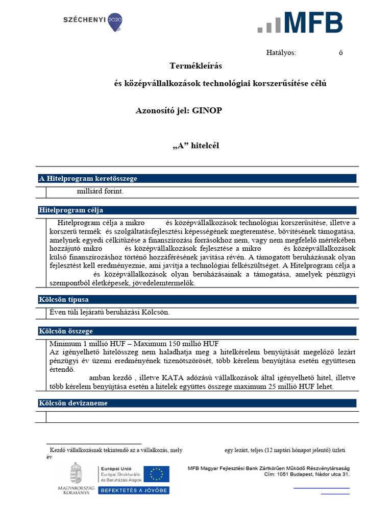 GINOP 835 TermÃ©kleÃ Rã¡s-2 | PDF