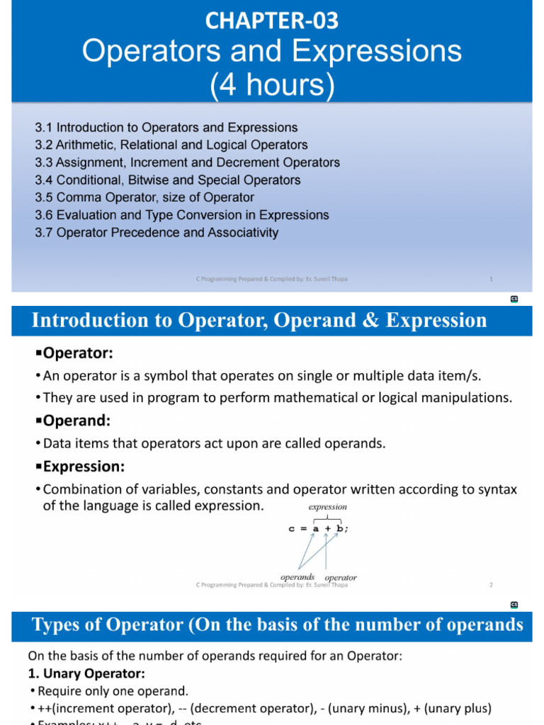 CProgramming CH 3 | PDF