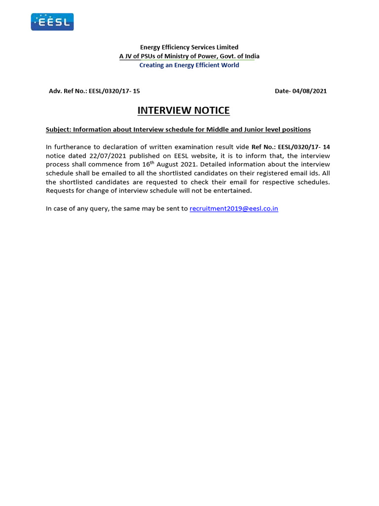 Interview-Notice | PDF