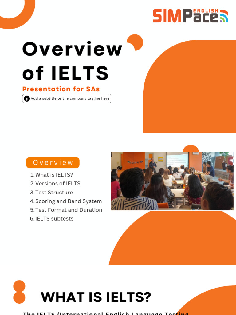 Overview of IELTS | PDF | International English Language Testing System ...