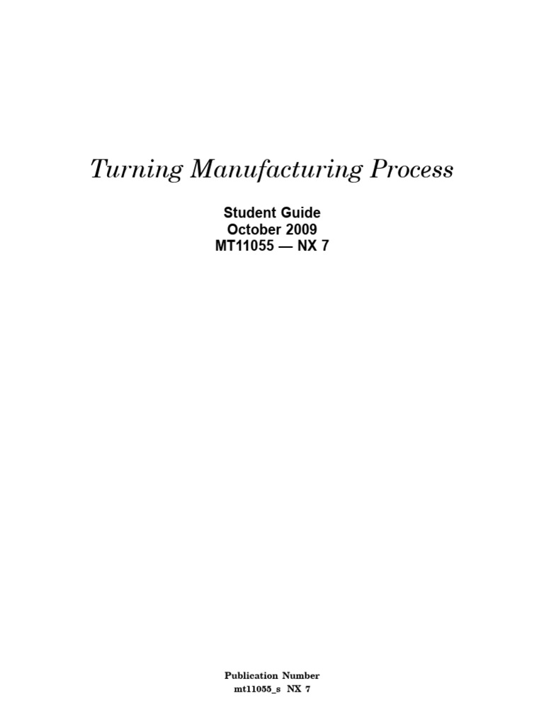 Turning Manufacturing Process | PDF | Machining | Computer File