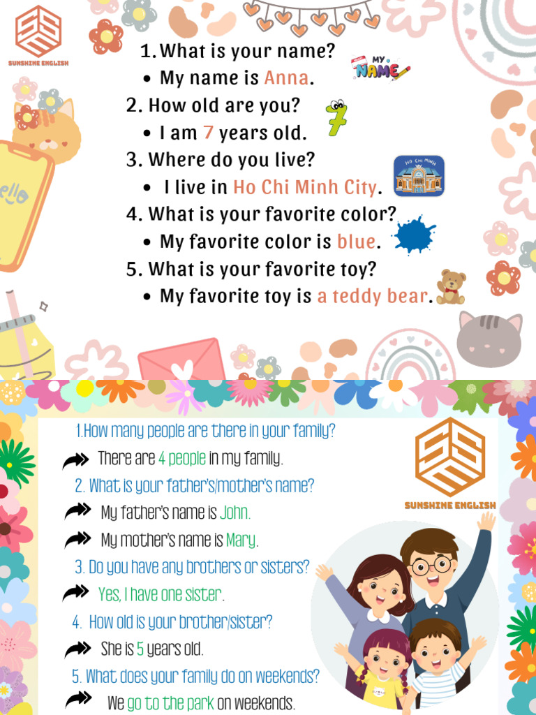 Basic English Questions and Answers | PDF