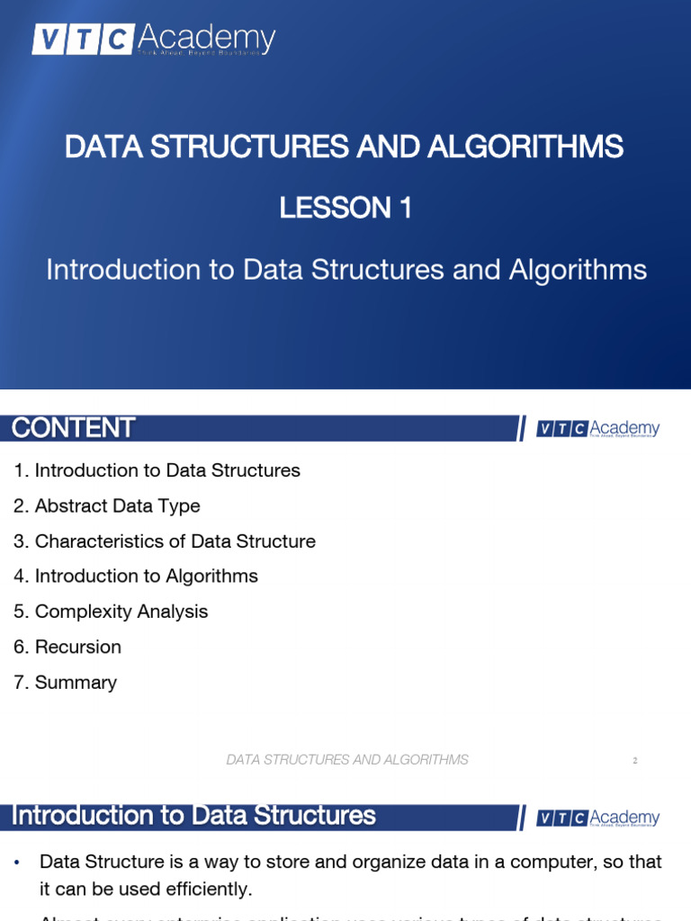 Sem1 Dsa Lesson01 Introduction To Data Structures And Algorithms 4644