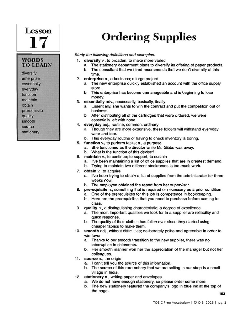 L17_Vocabulary and practice | PDF