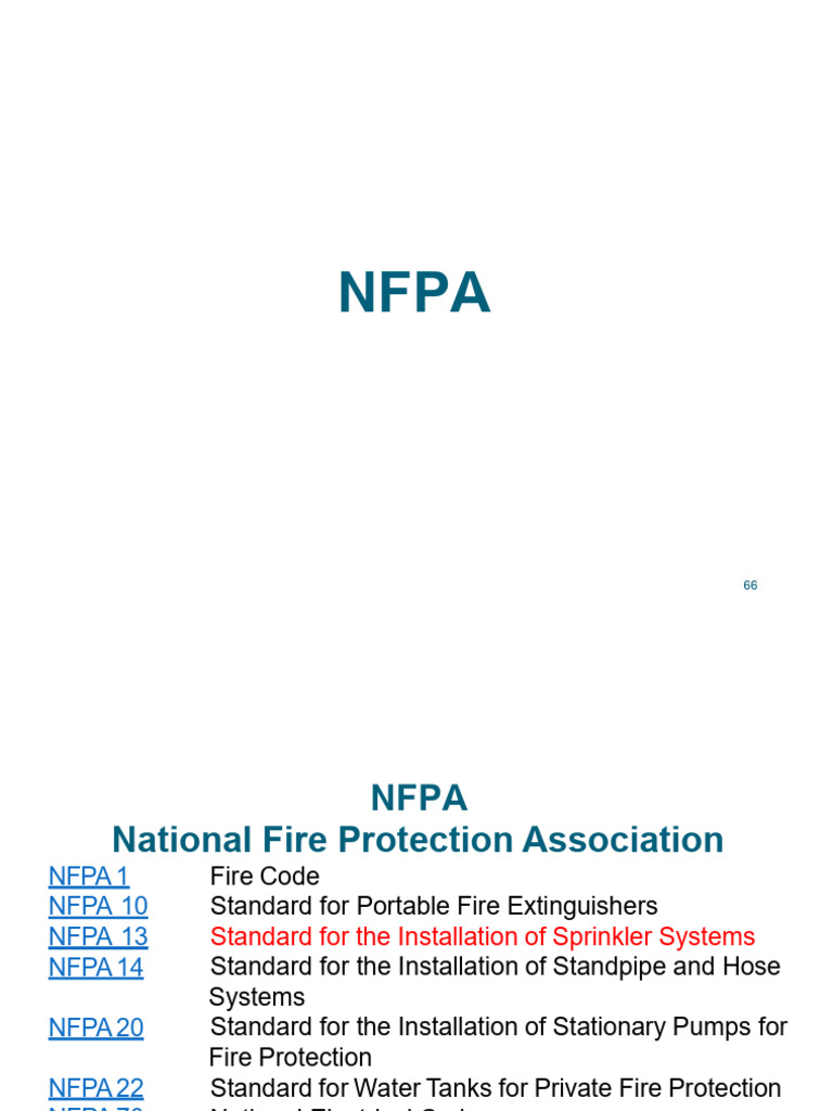NFPA | PDF | Firefighting | Fire Sprinkler System