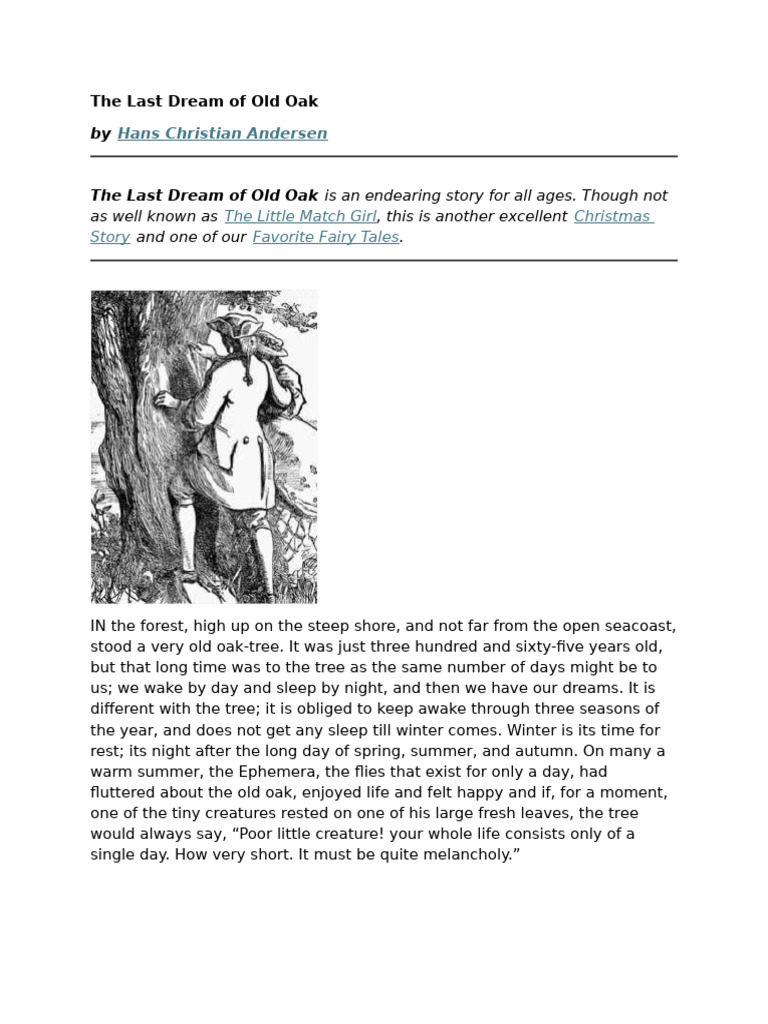 The Last Dream of Old Oak | PDF | Trees
