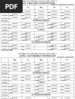 Class Timetable 2025 | PDF