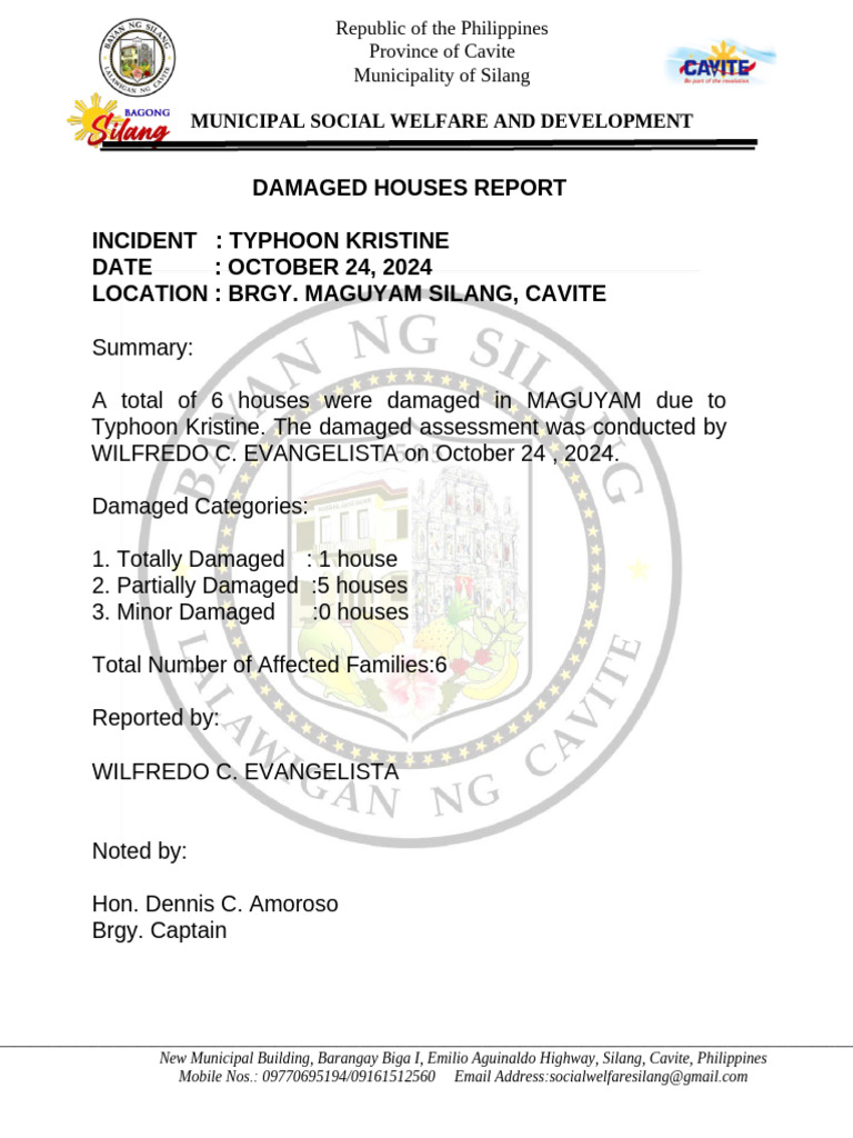 DAMAGED-HOUSES-REPORT | PDF