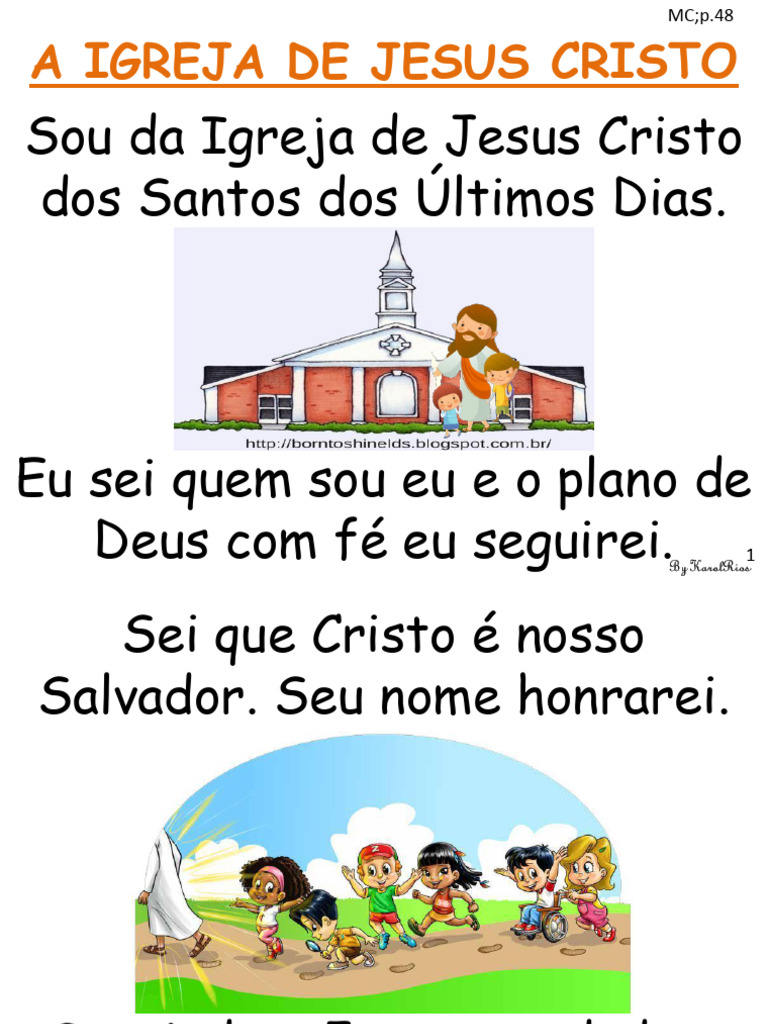 A IGREJA DE JESUS CRISTO by Karol Rios | PDF
