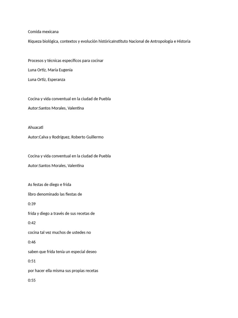 Comida Mexicana | PDF