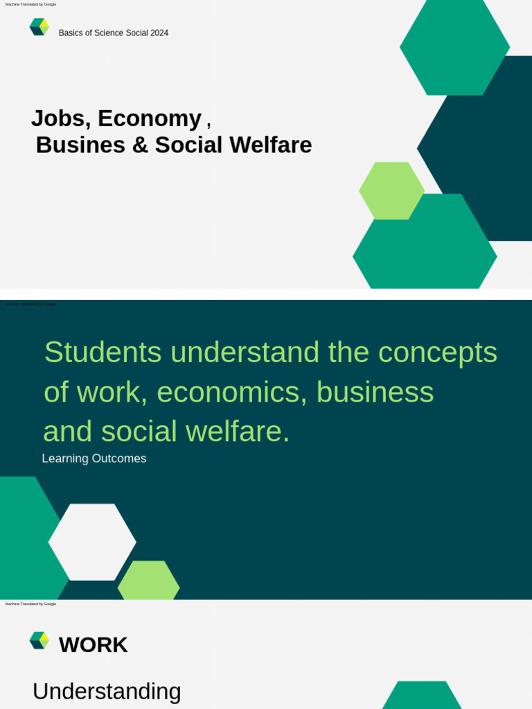 Work, Economic, Business Social Welfare | PDF | Economics | Employment