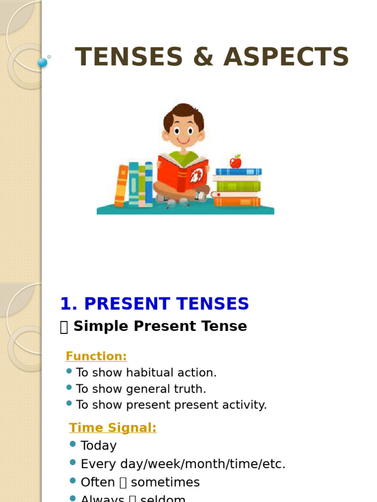 Present & Past Tenses | PDF | Grammatical Tense | Linguistic Morphology