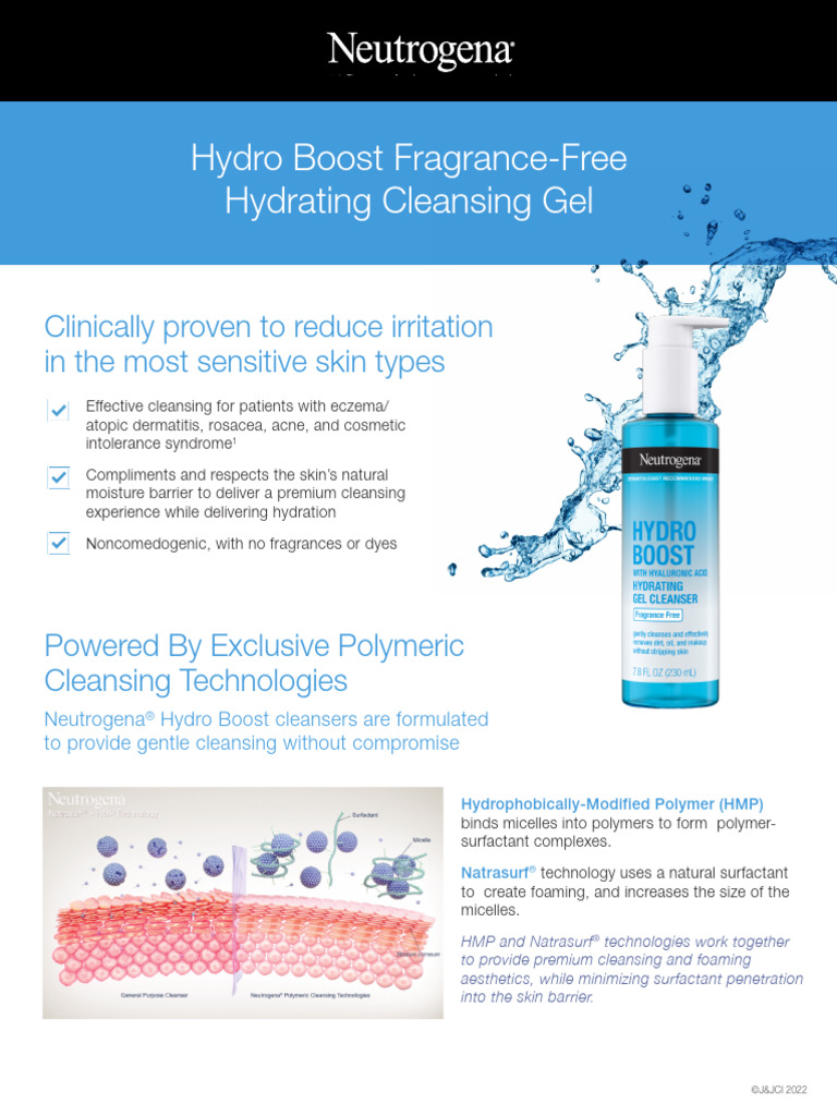 Neutrogena Hydro Boost for Atopic Dermatitis | PDF | Dermatitis | Skin