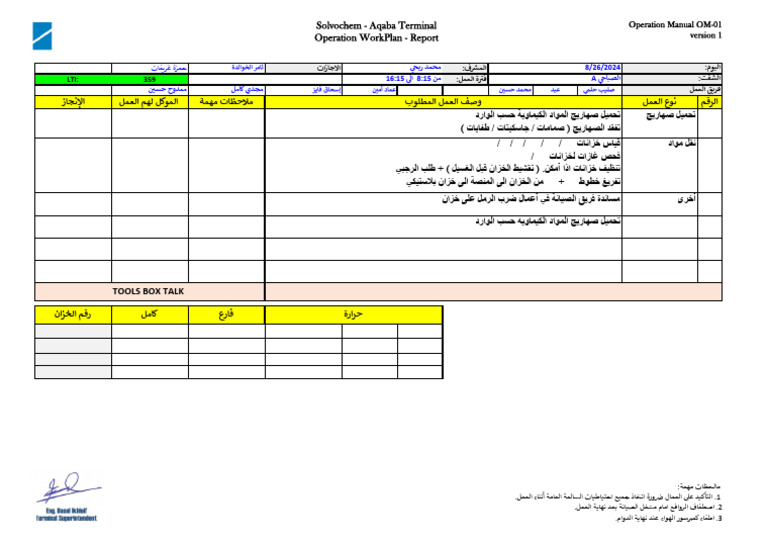 26 Aug Operation Work Plan | PDF
