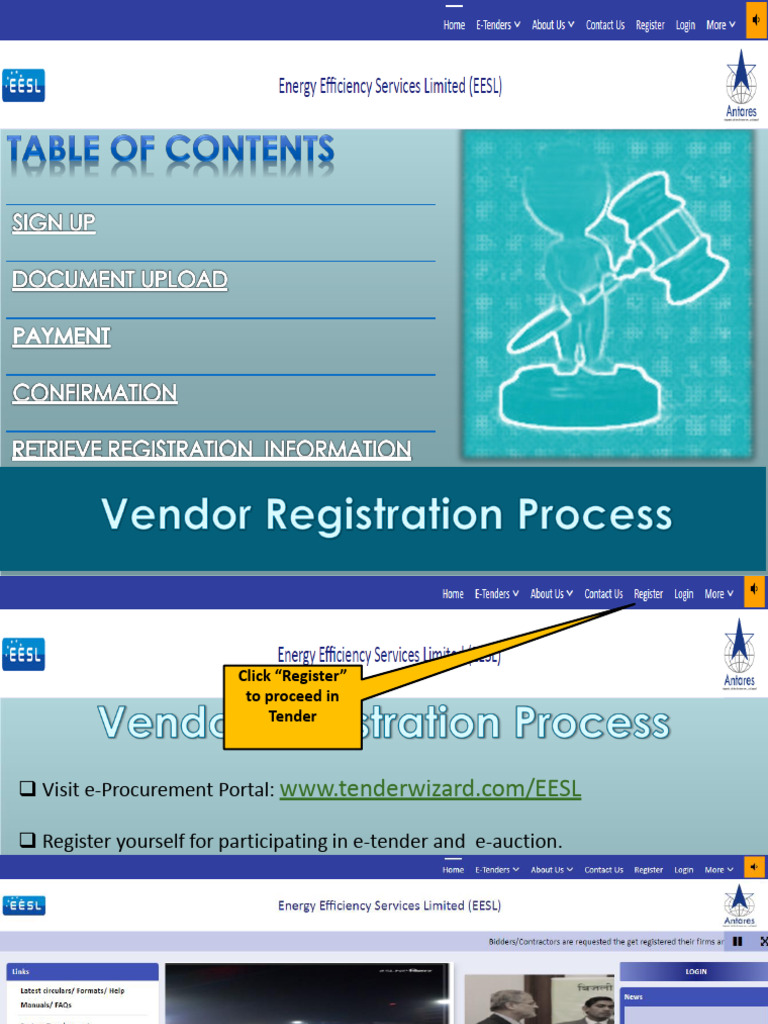 Vendor Registration Process | PDF | Cyberspace | Software
