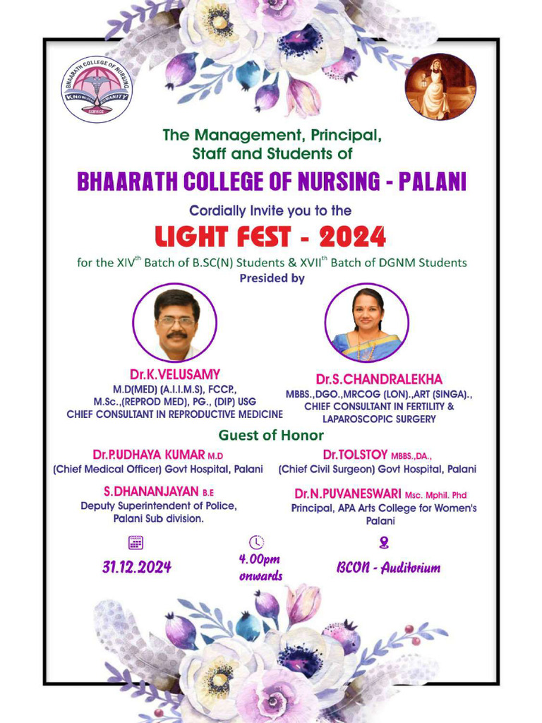 Lamp Lighting Invitation | PDF