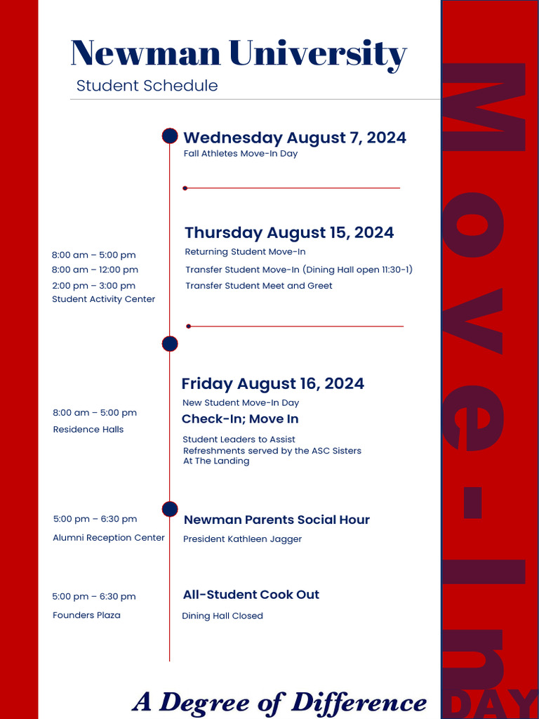 Student Orientation Schedule August 2024-c | PDF