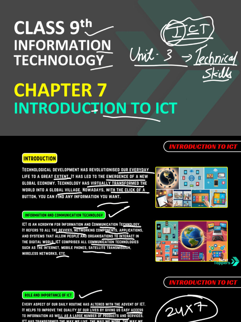Unit 3 - Communication Skills Chapter 7 Introduction To Ict | PDF