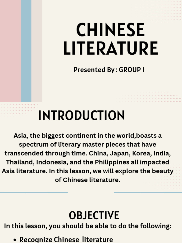 GROUP 1 HUMSS 11-B | PDF | Chinese Literature | Qing Dynasty
