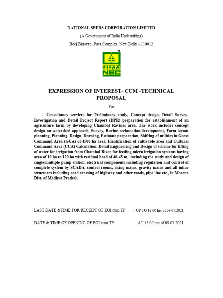 EOI - Morena Farm - Updated - 24.06.2021 | PDF | Earth Sciences | Arbitration